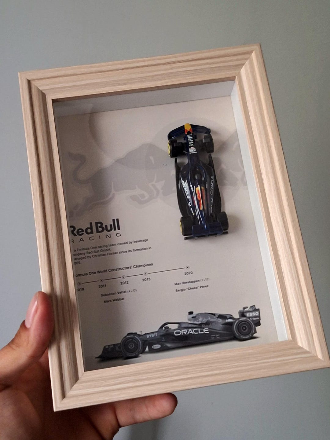 F1 Redbull | Shadow Box/ramka 3D Hot Wheels - Etsy Canada