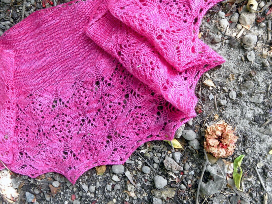 PDF Knitting Pattern - Origami Lace Shawl in 2 Sizes - Etsy