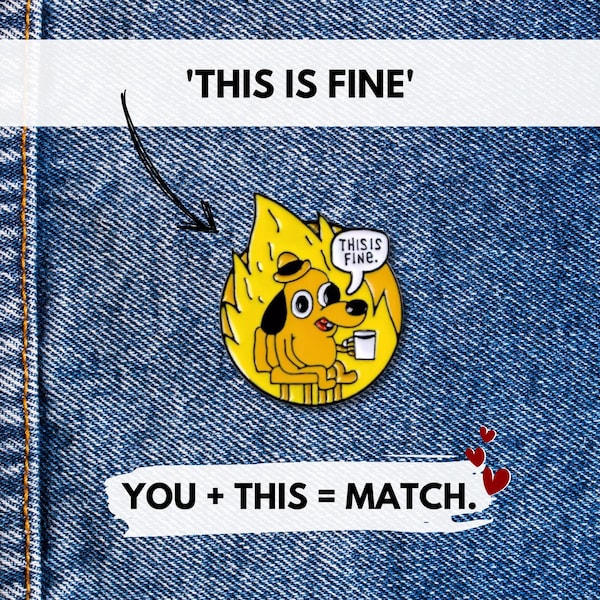 Metal Meme Pin - Etsy UK