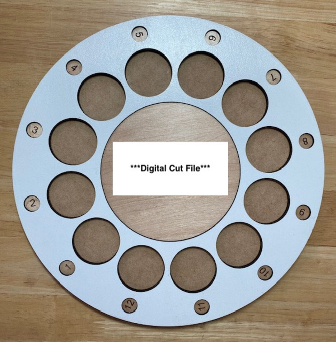 Lightburn Cut Files- Embroidery Project Thread Lazy Suzan - Etsy