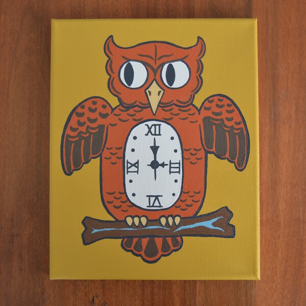 Owl Clock - Etsy