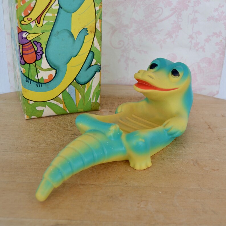 Vintage Gaylord Gator Rubber Alligator Floating Soap Dish by - Etsy