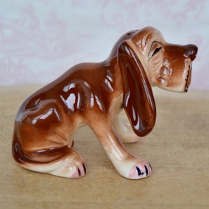 Vintage Crying Hound Dog Ceramic Salt and Pepper Shaker Set Made in ...