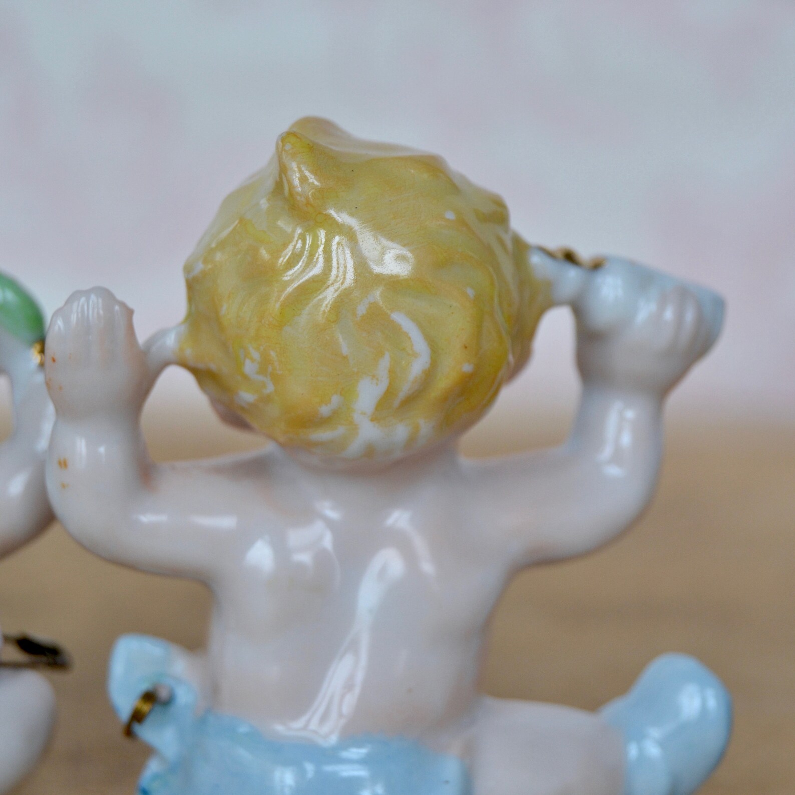 Vintage Trio of Ceramic Baby Figurines With Safety Pin Diapers - Etsy