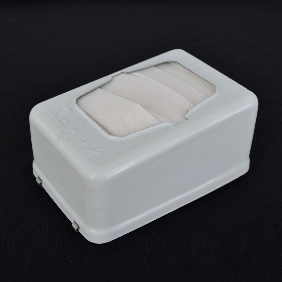 Vintage Sanek Neck Tissue Strip Dispenser Made of Metal by Kimberly ...