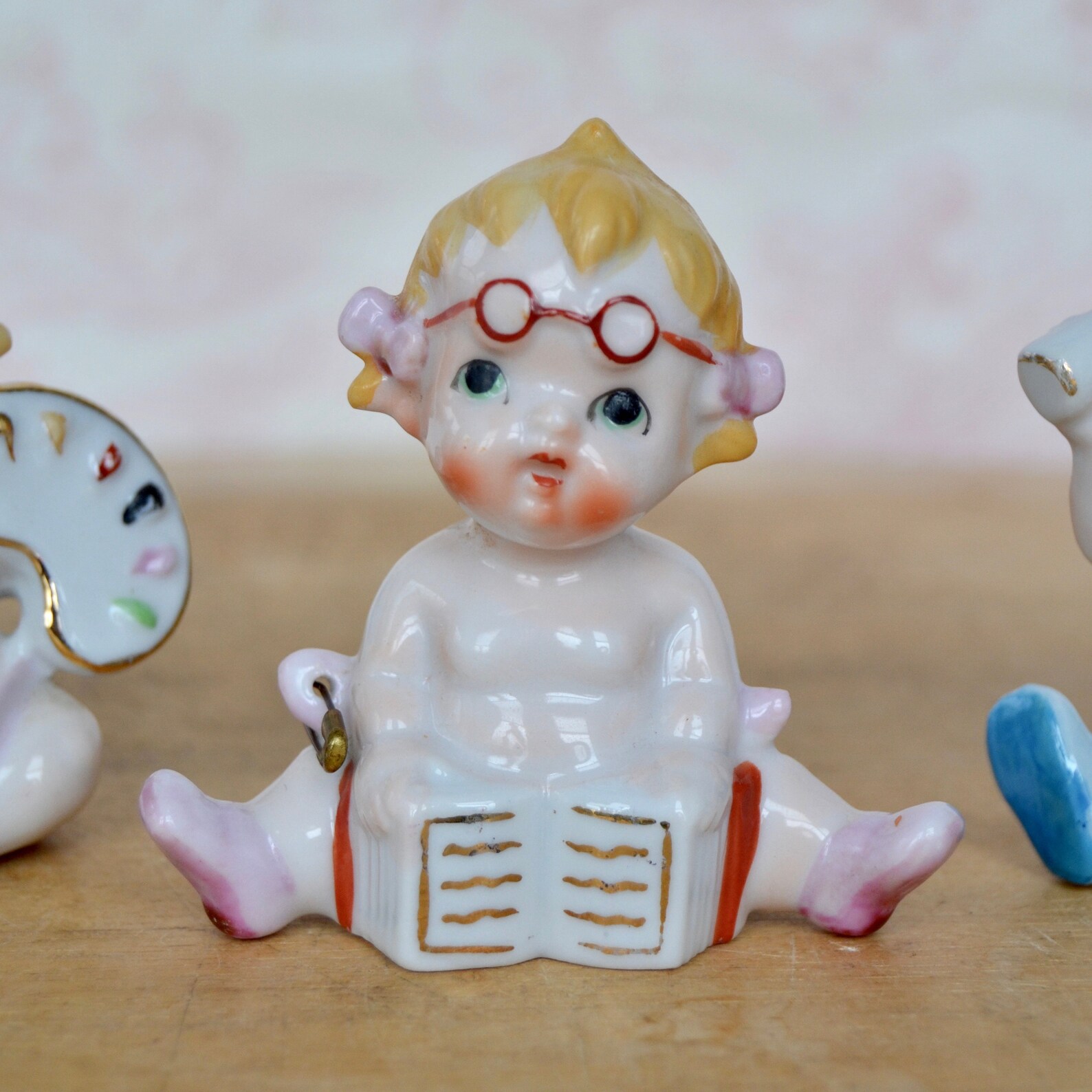 Vintage Trio of Ceramic Baby Figurines With Safety Pin Diapers - Etsy