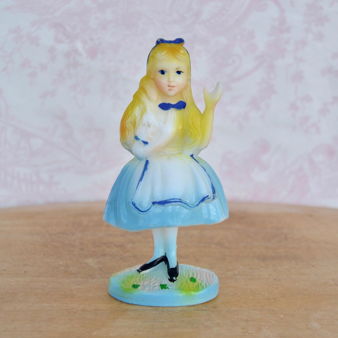 Vintage Plastic Alice in Wonderland Figurine by Walt Disney Productions ...