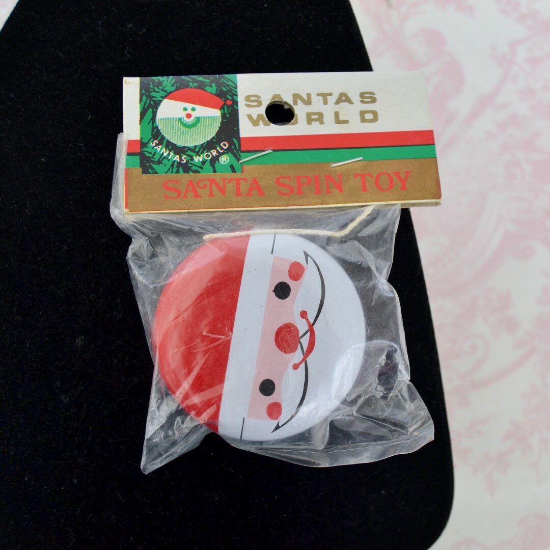 Vintage Santa's World Spin Toy Made in Hong Kong by Kurt S Adler Inc in ...