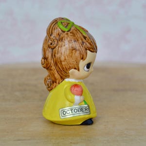 Vintage Small October Girl Figurine With Yellow Dress by Josef ...