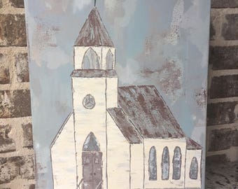 Old church painting | Etsy