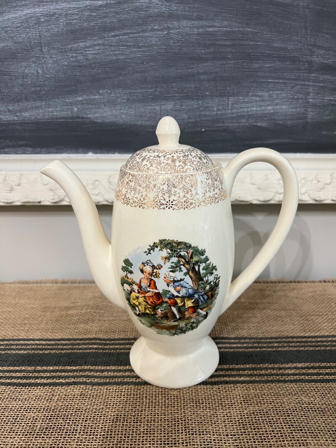 Aged Victorian Lidded Tea Pot - Etsy