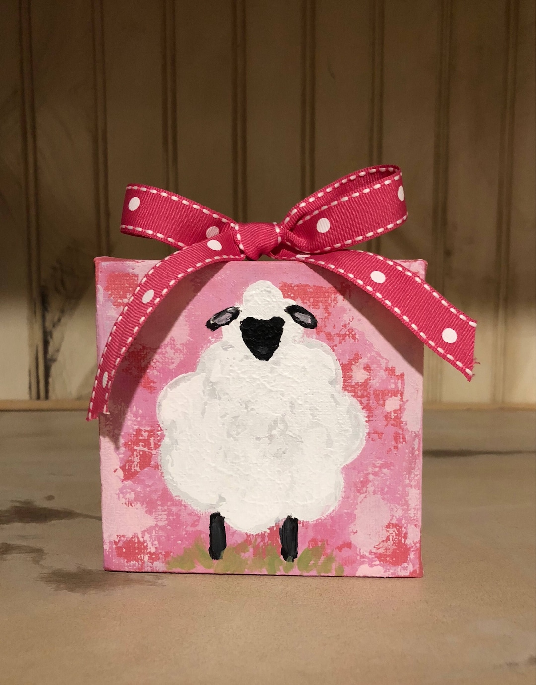 Nursery Art, Lamb of God, Sheep Painting, Original Art, - Etsy