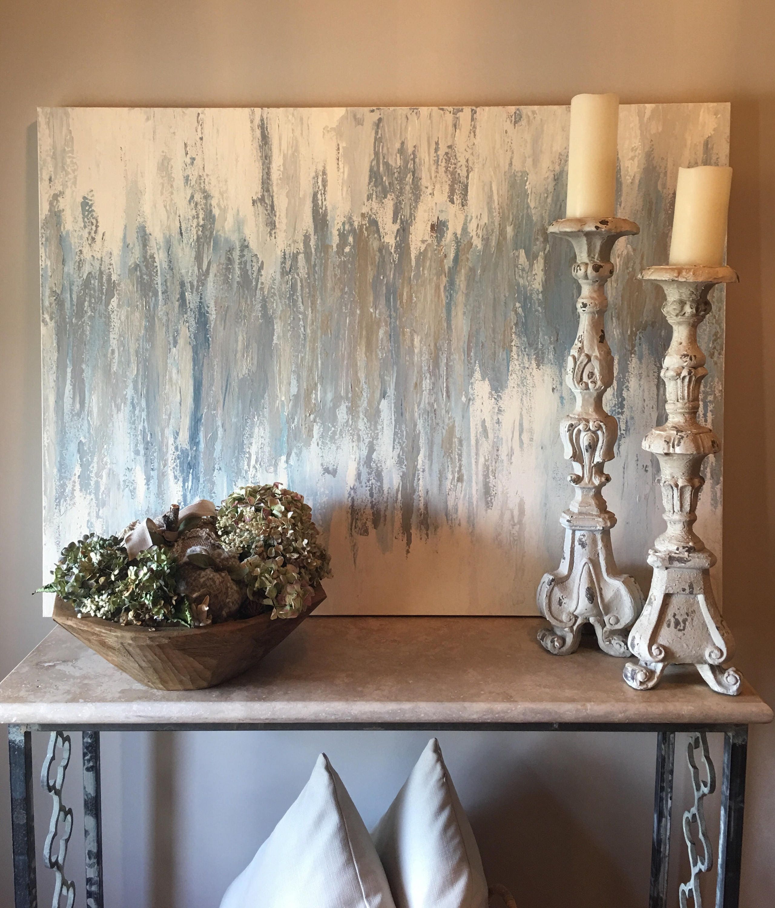 Soft Hues Textured Abstract Original Painting, Neutral Decor - Etsy