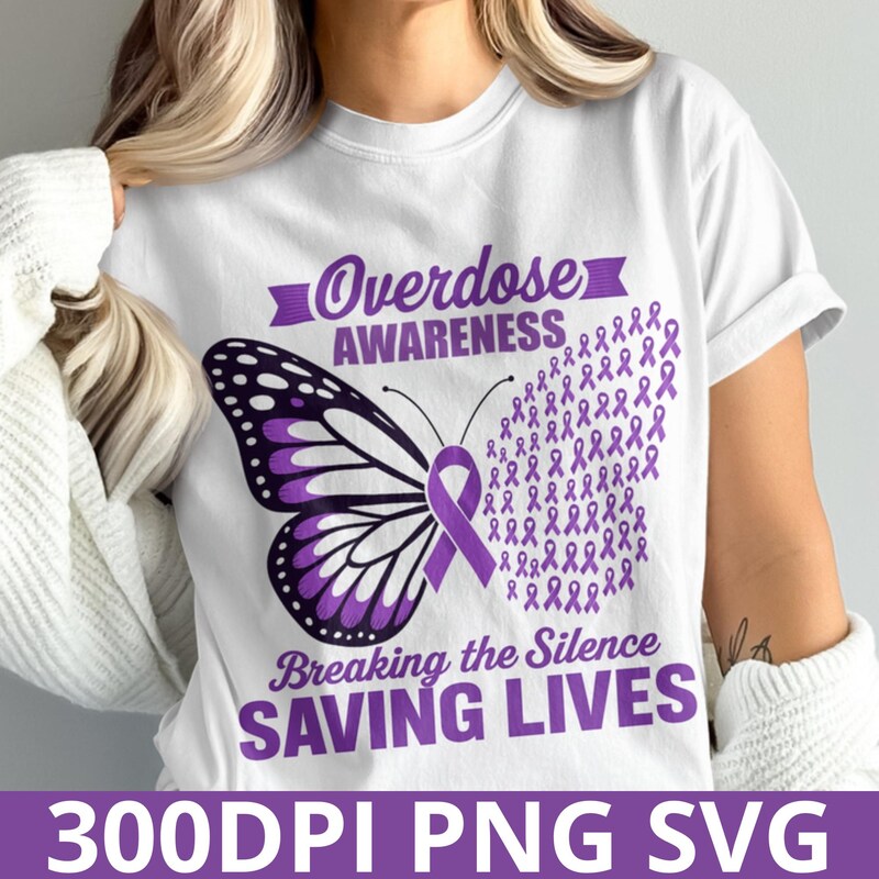 Overdose Awareness Svg - Etsy