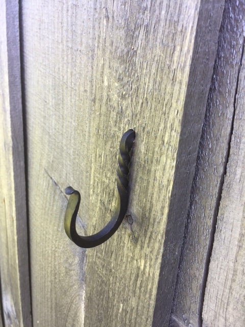 Trio of Hand Forged Drive Hooks - Etsy