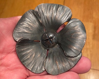 Hand Forged Steel Rose Blacksmith Flower - Etsy