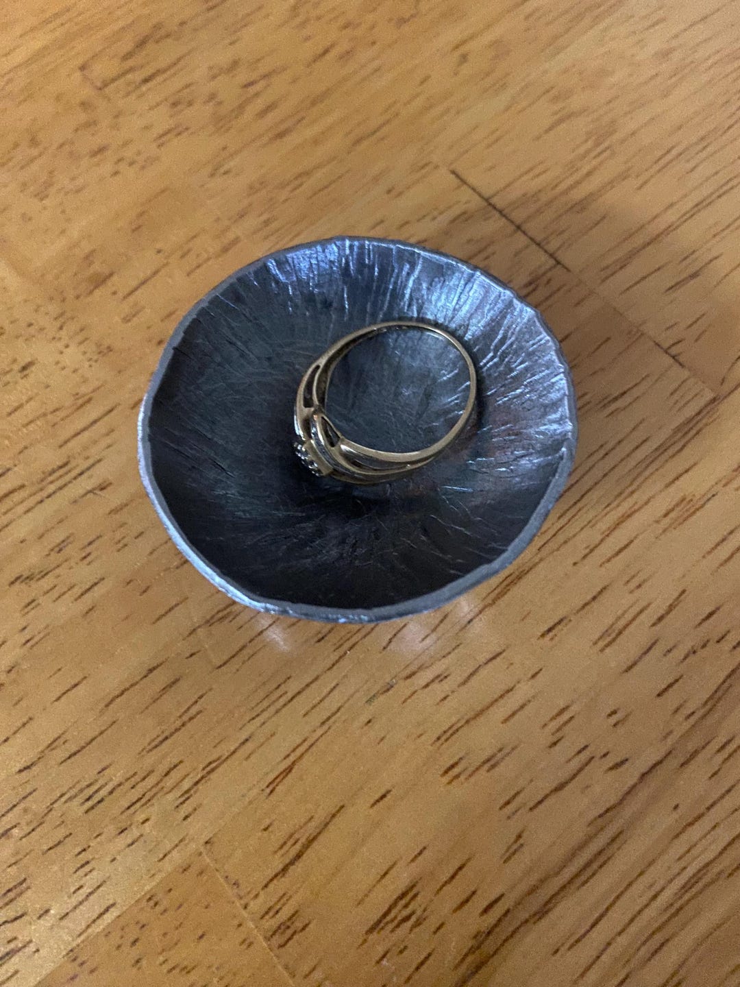 Hand Forged Textured 2” Trinket/ring Bowl - Etsy