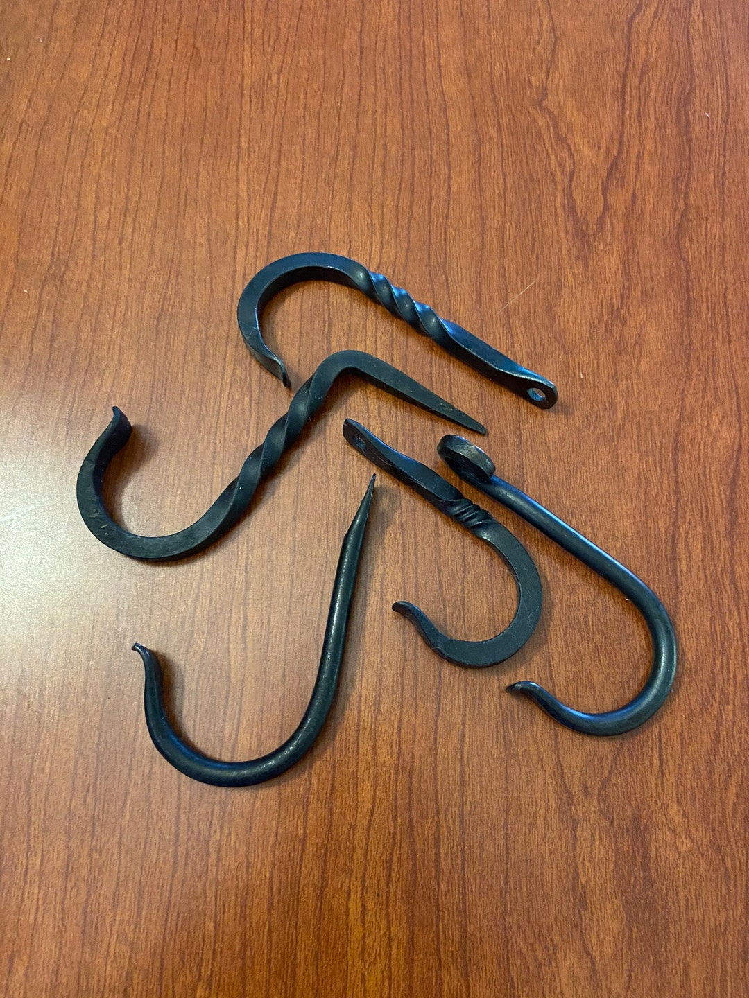 Assortment 1 Hand Forged Hooks - Etsy