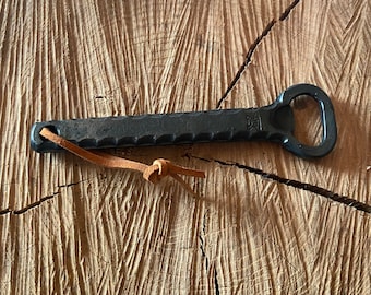 Small Rebar Bottle Opener Blacksmith Hand Forged - Etsy