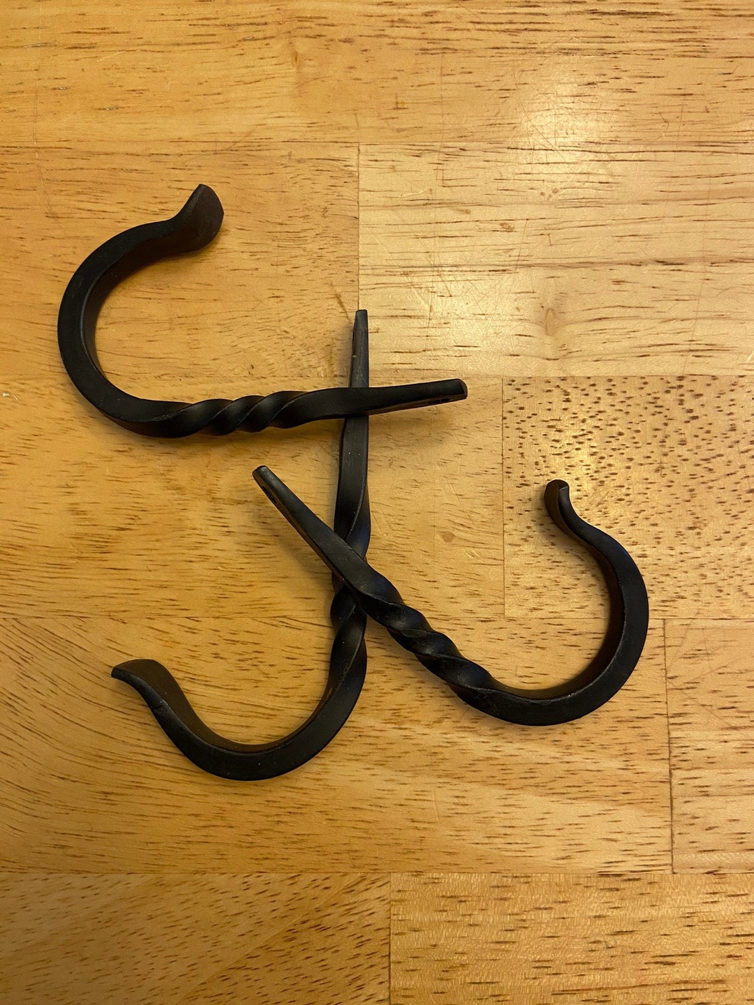 Trio of Broad Tipped Hand Forged Hooks - Etsy
