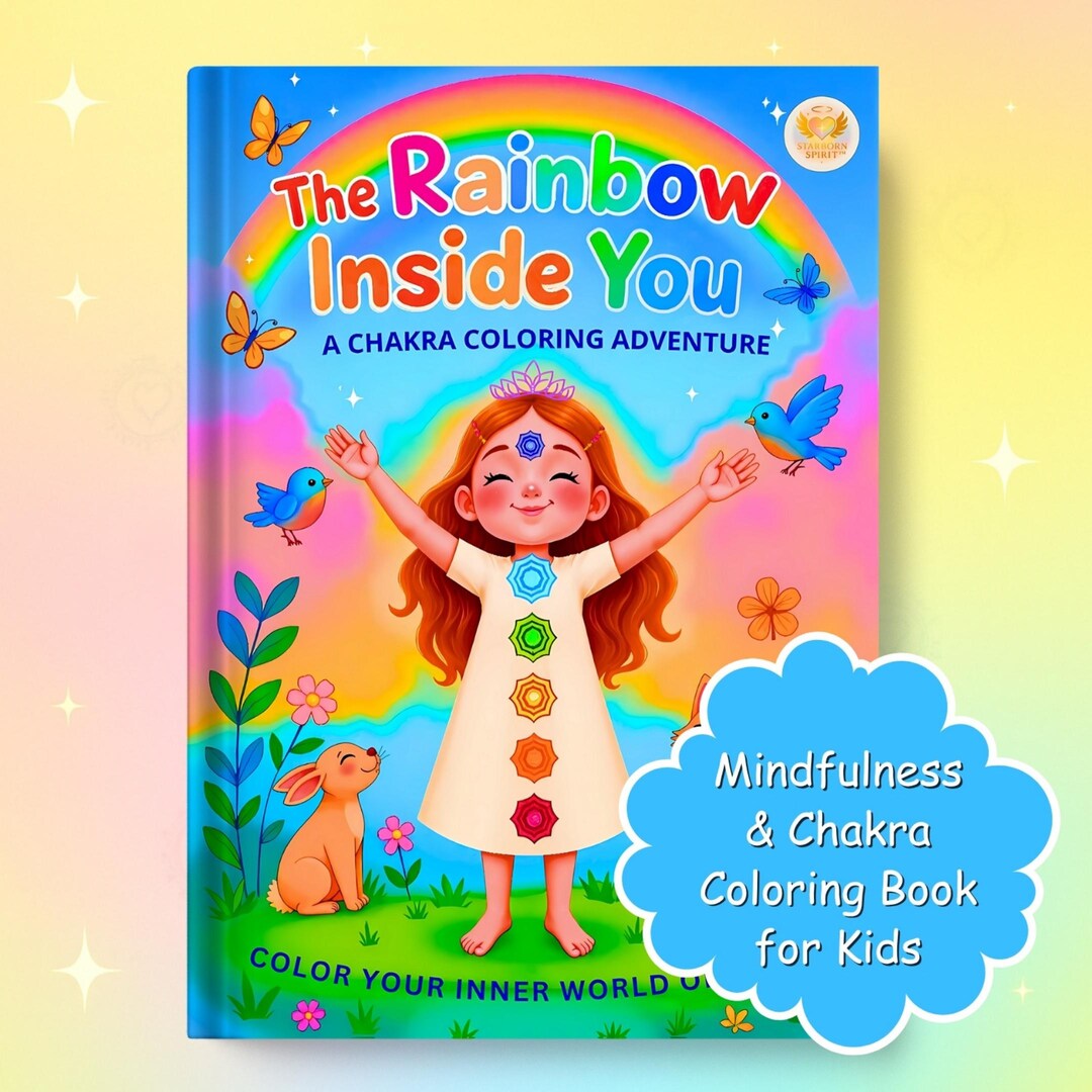 Kids Chakra Coloring Book Printable — Mindfulness, Emotions, Calming ...
