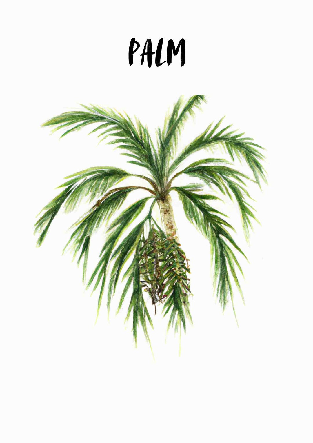 PRINTABLE PALM CARD - Etsy