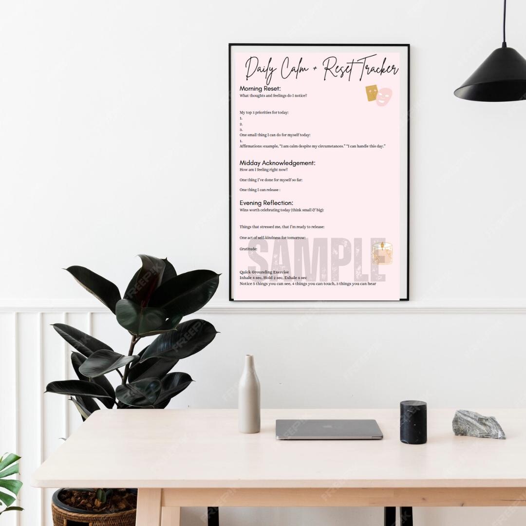 Daily Calm + Reset Tracker - Etsy