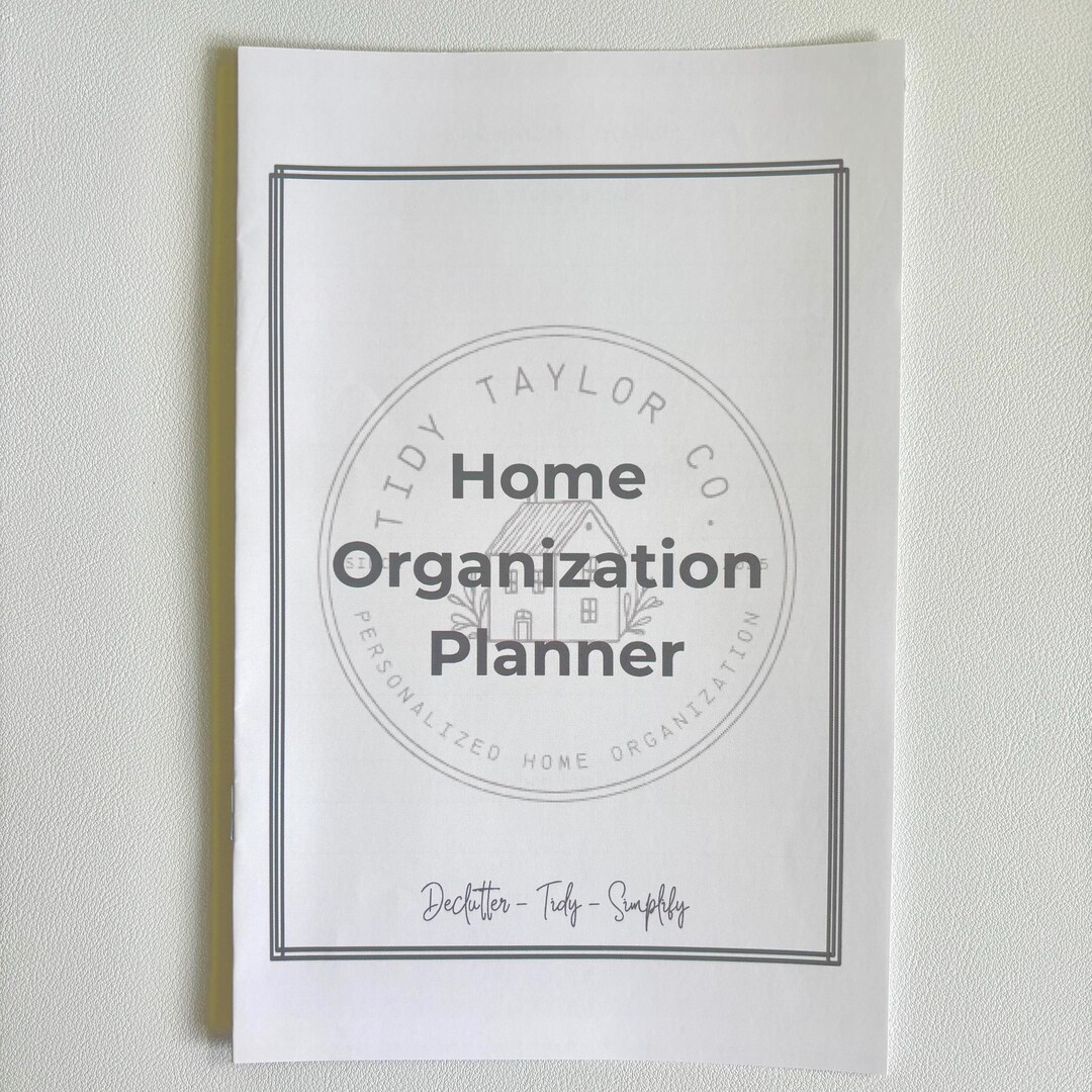 PRINTED Home Organization Planner - Etsy