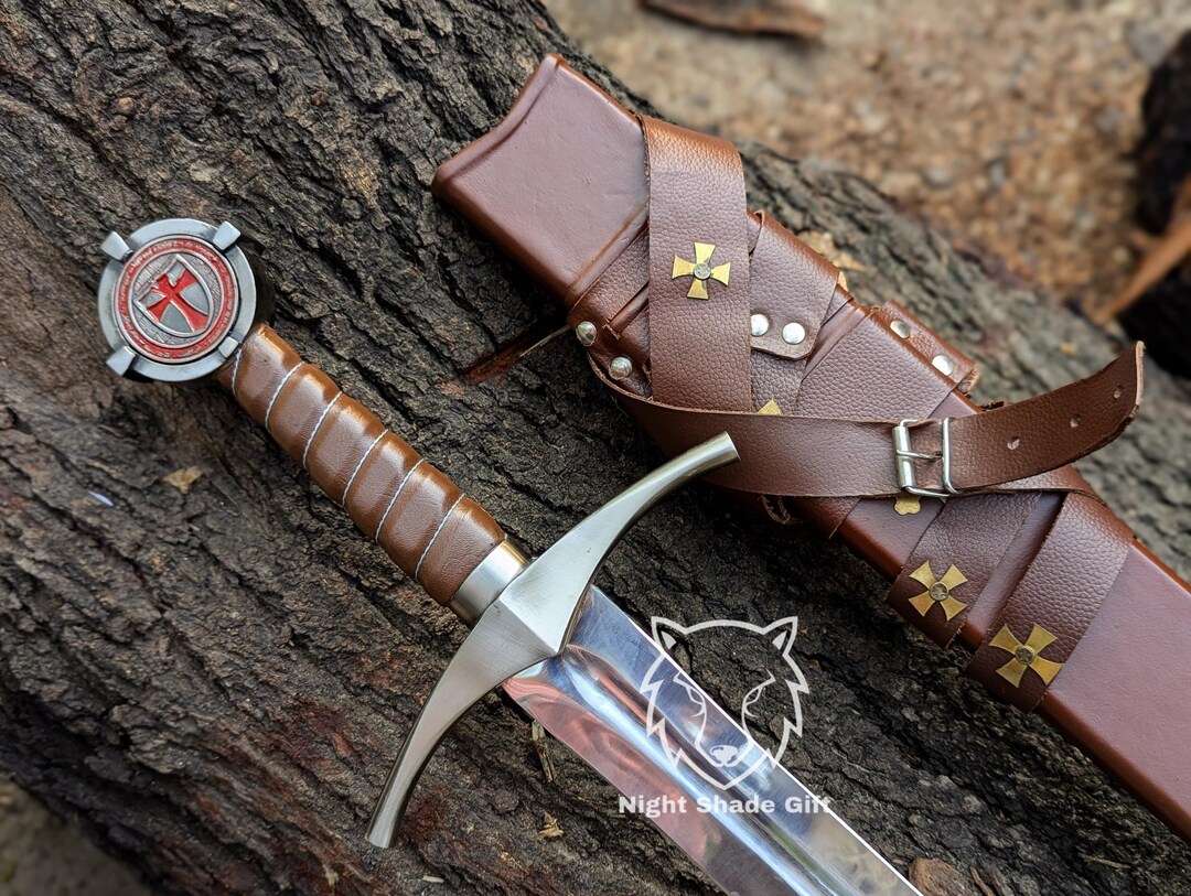 Hand-forged Crusader Sword: High Carbon Steel Templar Knight Replica - Etsy