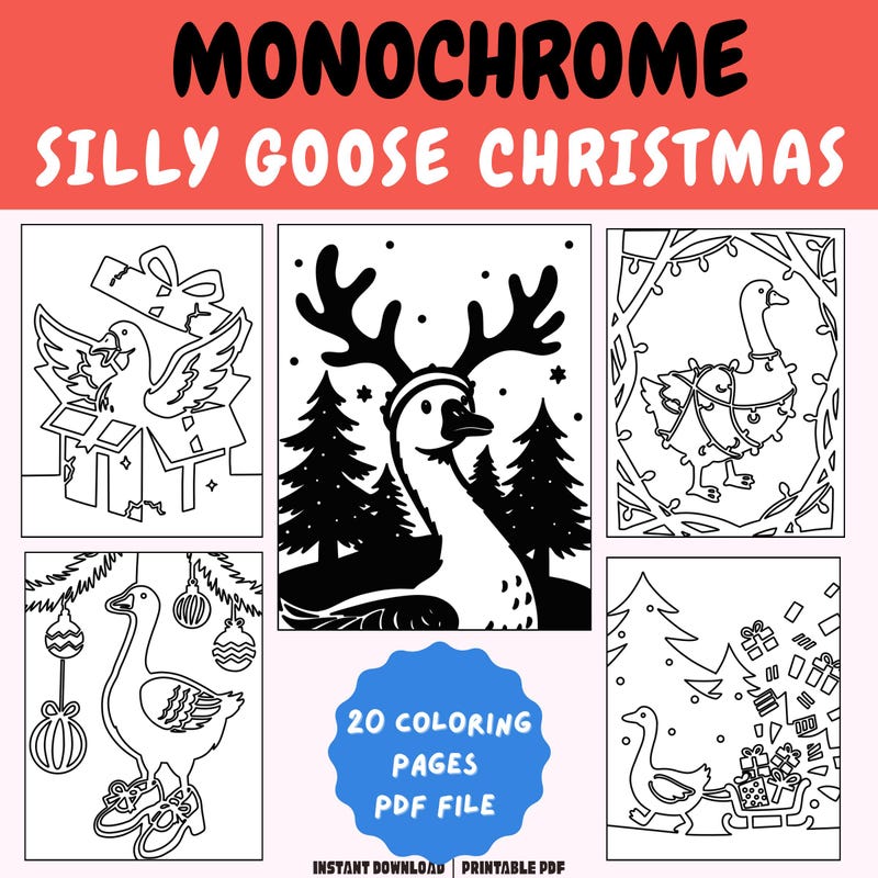 Goose Coloring Books - Etsy