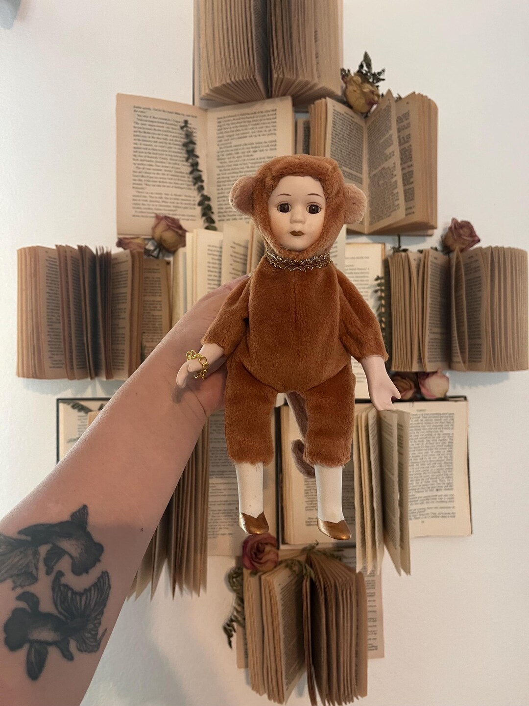 PERIWINKLE the Cute Creepy Monkey Porcelain Doll Plush Franken, Mashup ...