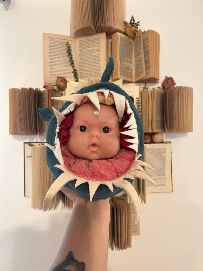 POSEIDON Creepy Cute Anglerfish Plush Baby Doll Horror, Franken, Mashup ...