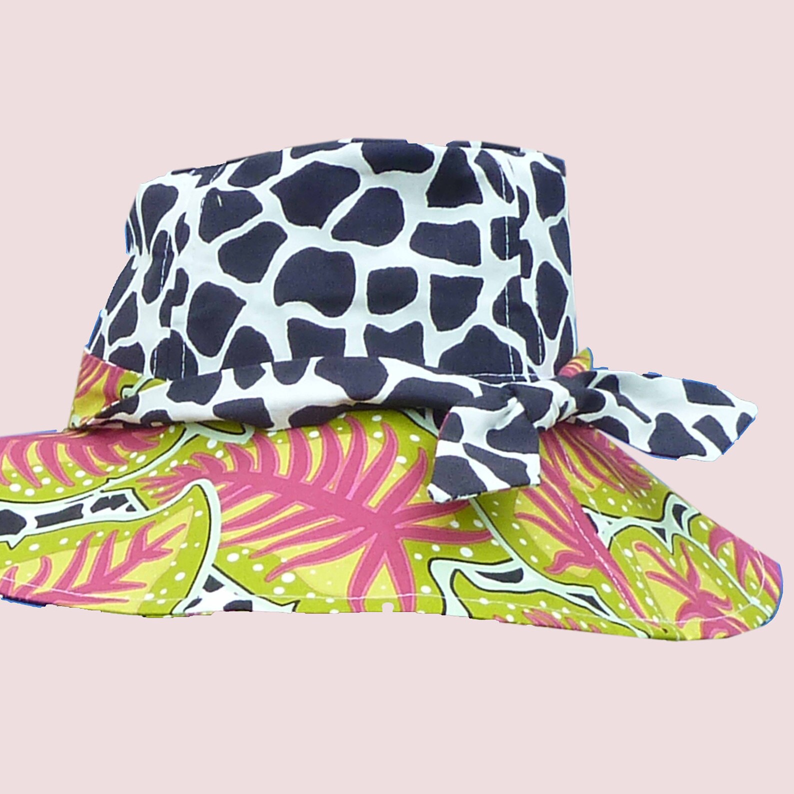 PAPER PATTERN: Wide Brim Floppy Sun Hat, "stetson" Shape With Back Bow ...