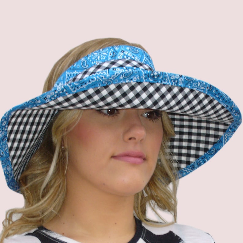 SEWING PATTERNS: Sun Visors With Ties, Fitted and Floppy Styles ...