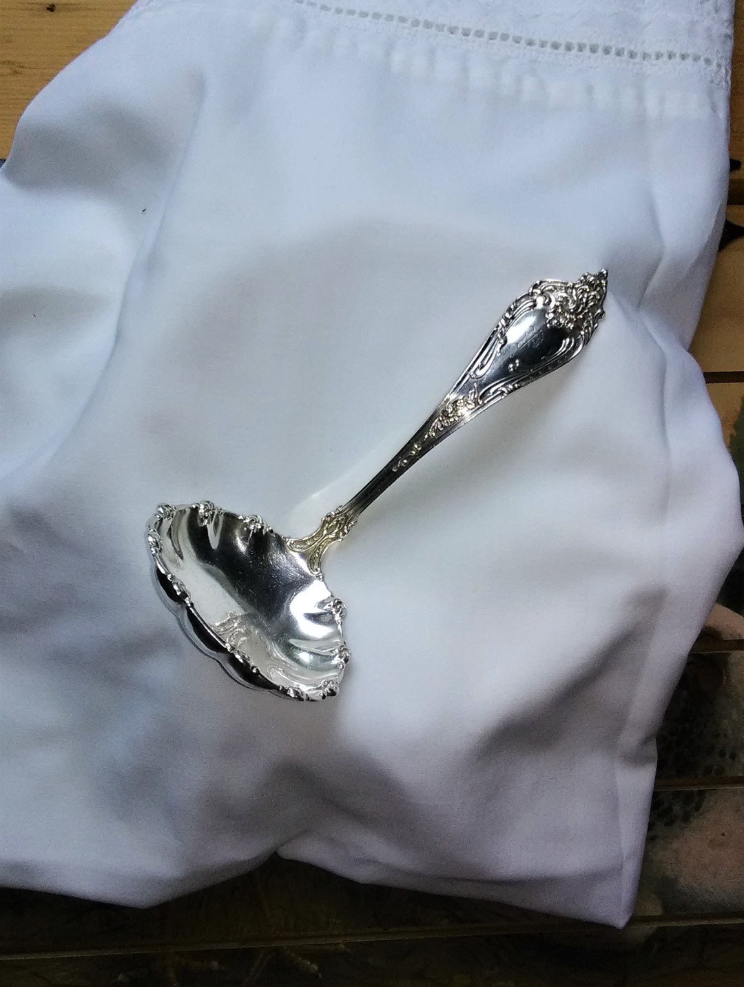 Watson Solid Sterling Silver Gravy Ladle in Altair Pattern 5 1/2 ca ...