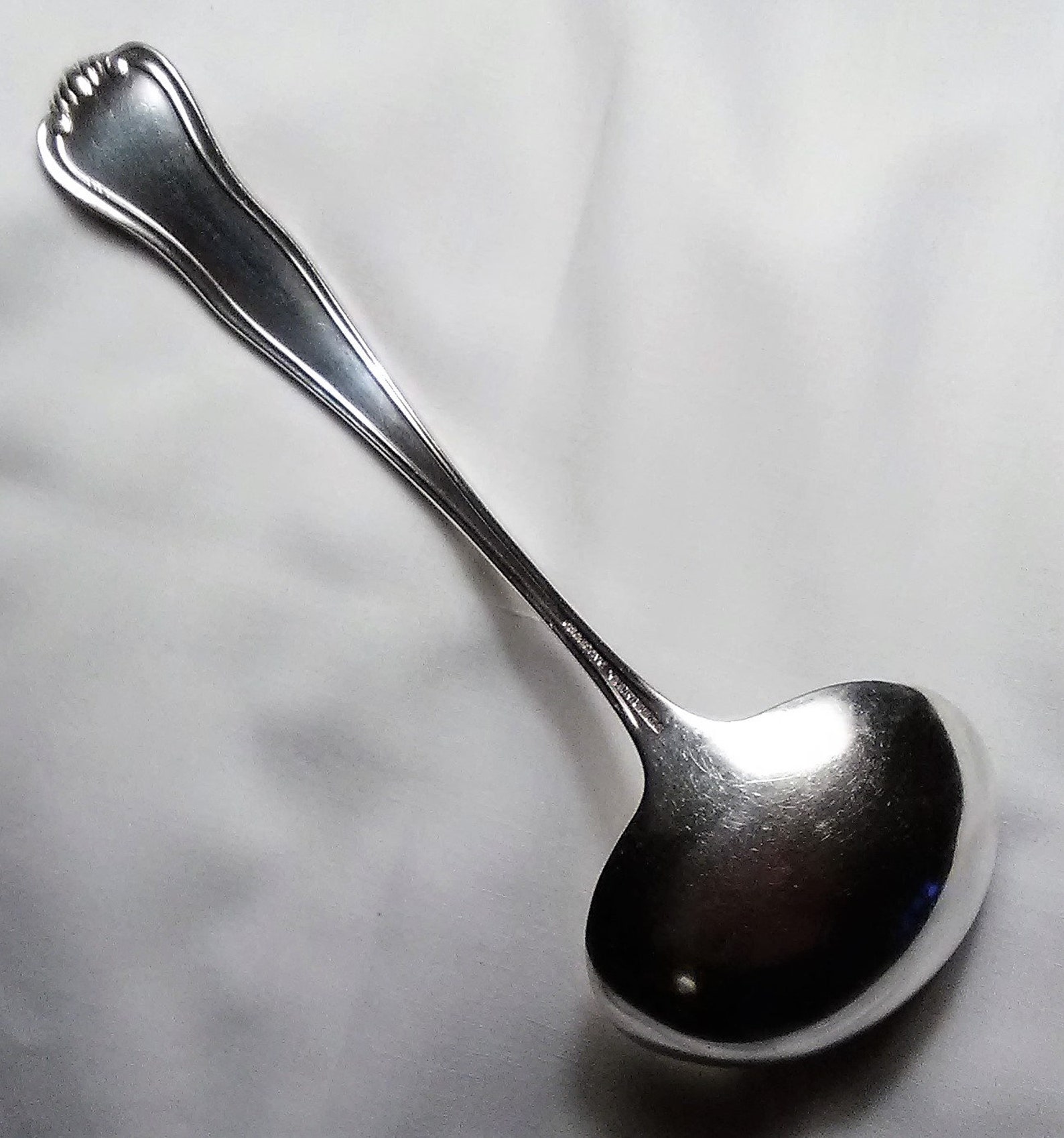 Heavy Solid Sterling Silver Gravy Ladle With Oval Shape Bowl - Etsy