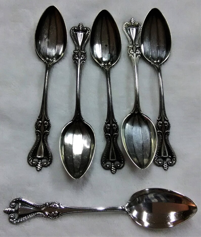 Towle Set of 6 Old Colonial Sterling Silver Spoons Circa 1895 - Etsy