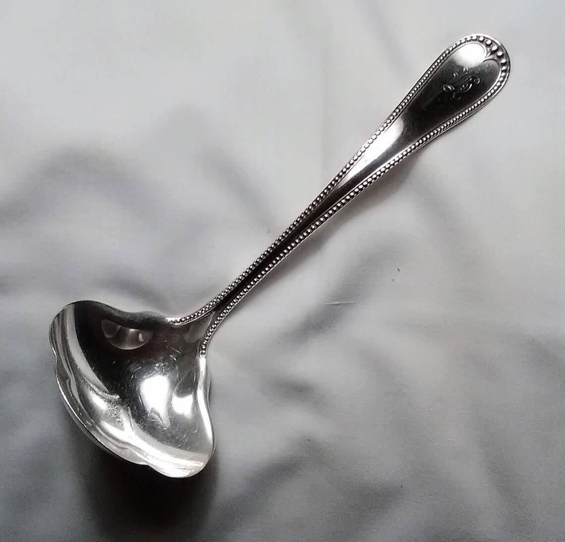Heavy Solid Sterling Silver Gravy Ladle With Oval Shape Bowl | Etsy