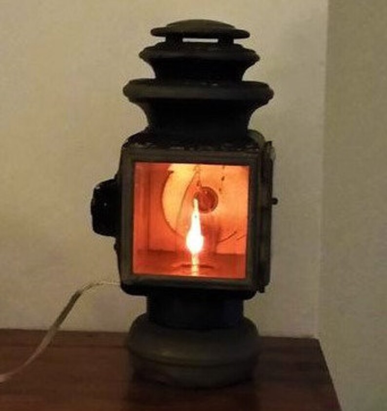 Antique 1913 Ford Model T Square Side Light With Red Jewel | Etsy