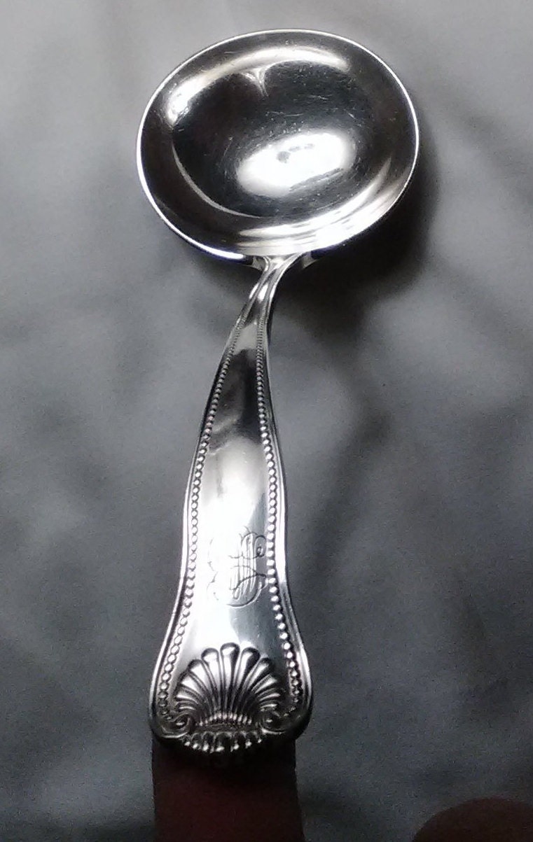Heavy Solid Sterling Silver Gravy Ladle With Oval Shape Bowl - Etsy