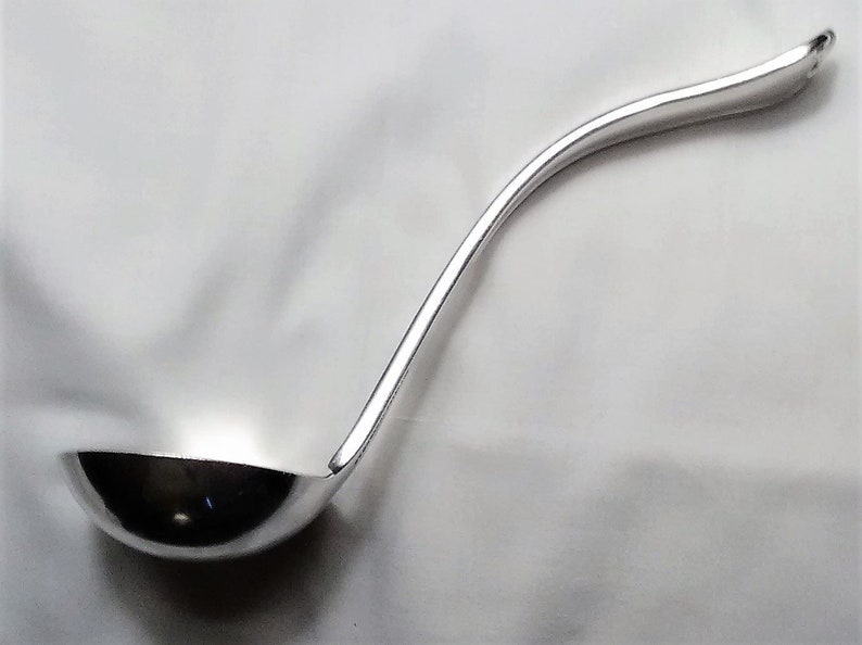 Heavy Solid Sterling Silver Gravy Ladle With Oval Shape Bowl - Etsy