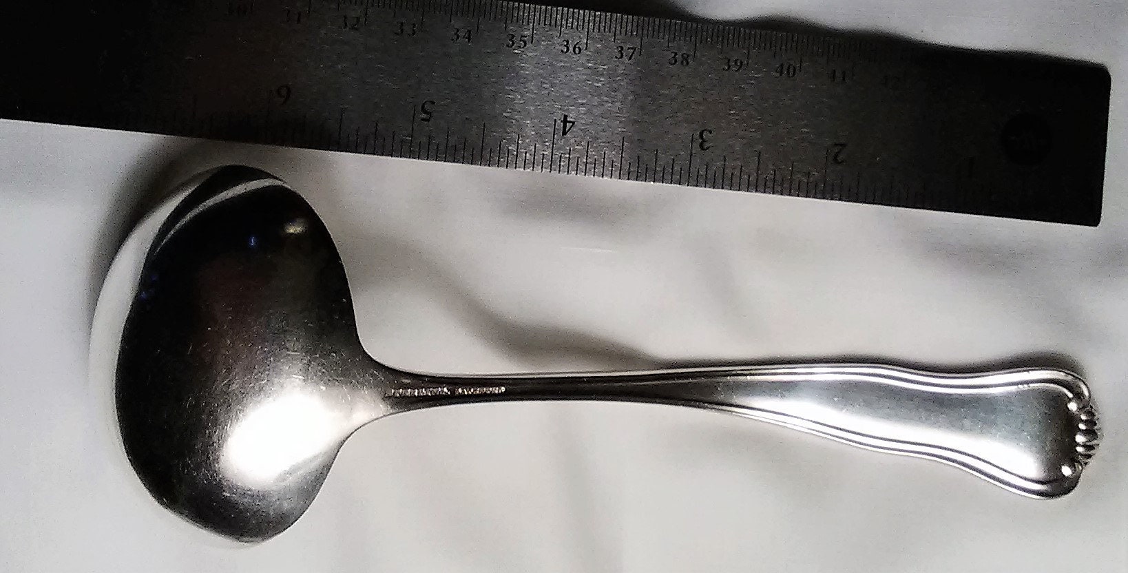 Heavy Solid Sterling Silver Gravy Ladle With Oval Shape Bowl - Etsy