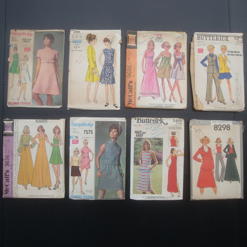 70s Sewing Patterns - Etsy