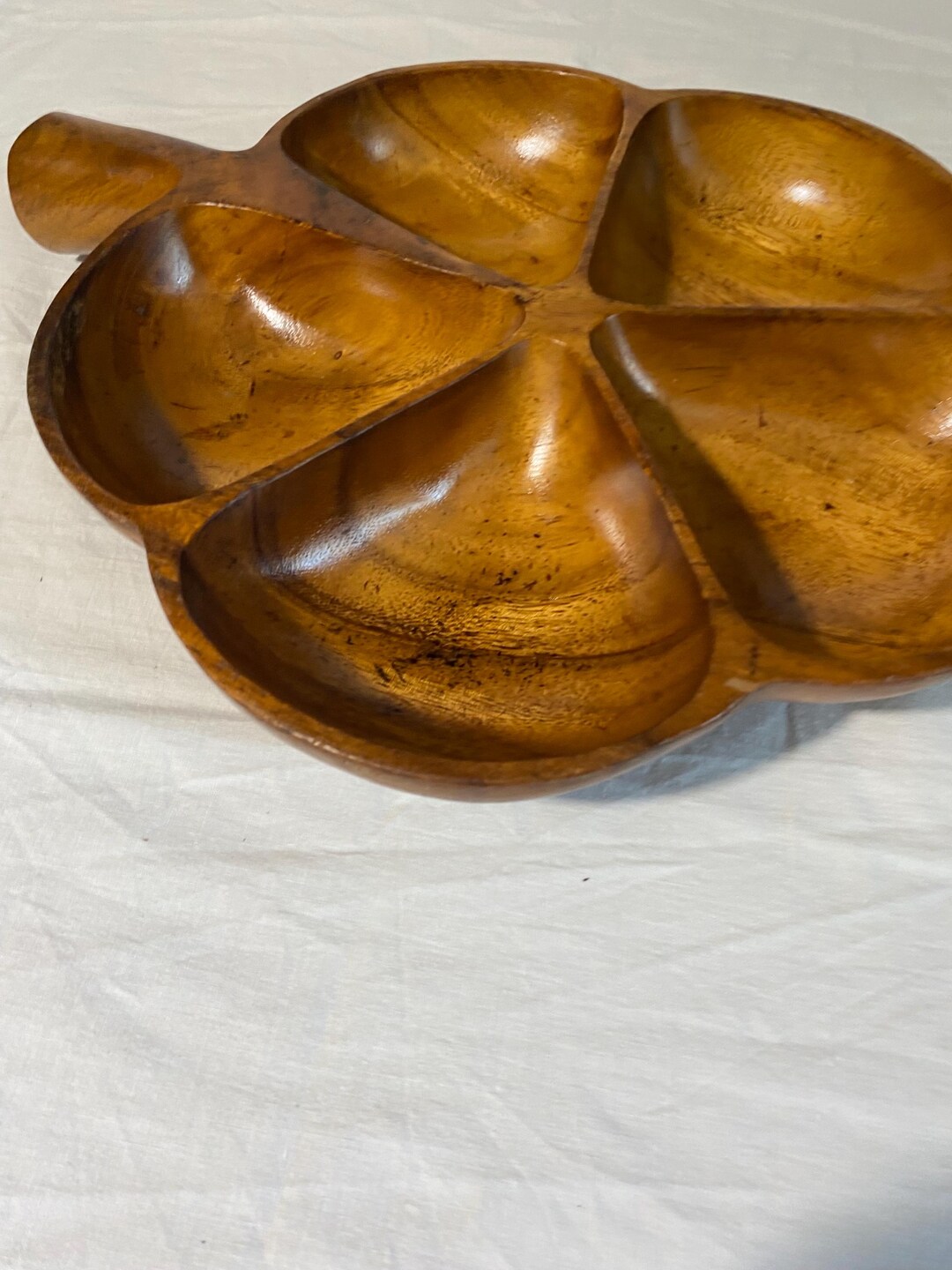 Vintage Cottage Products of the Philippines Monkey Pod Serving Dish - 5 ...