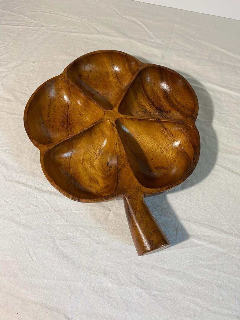 Vintage Cottage Products of the Philippines Monkey Pod Serving Dish - 5 ...