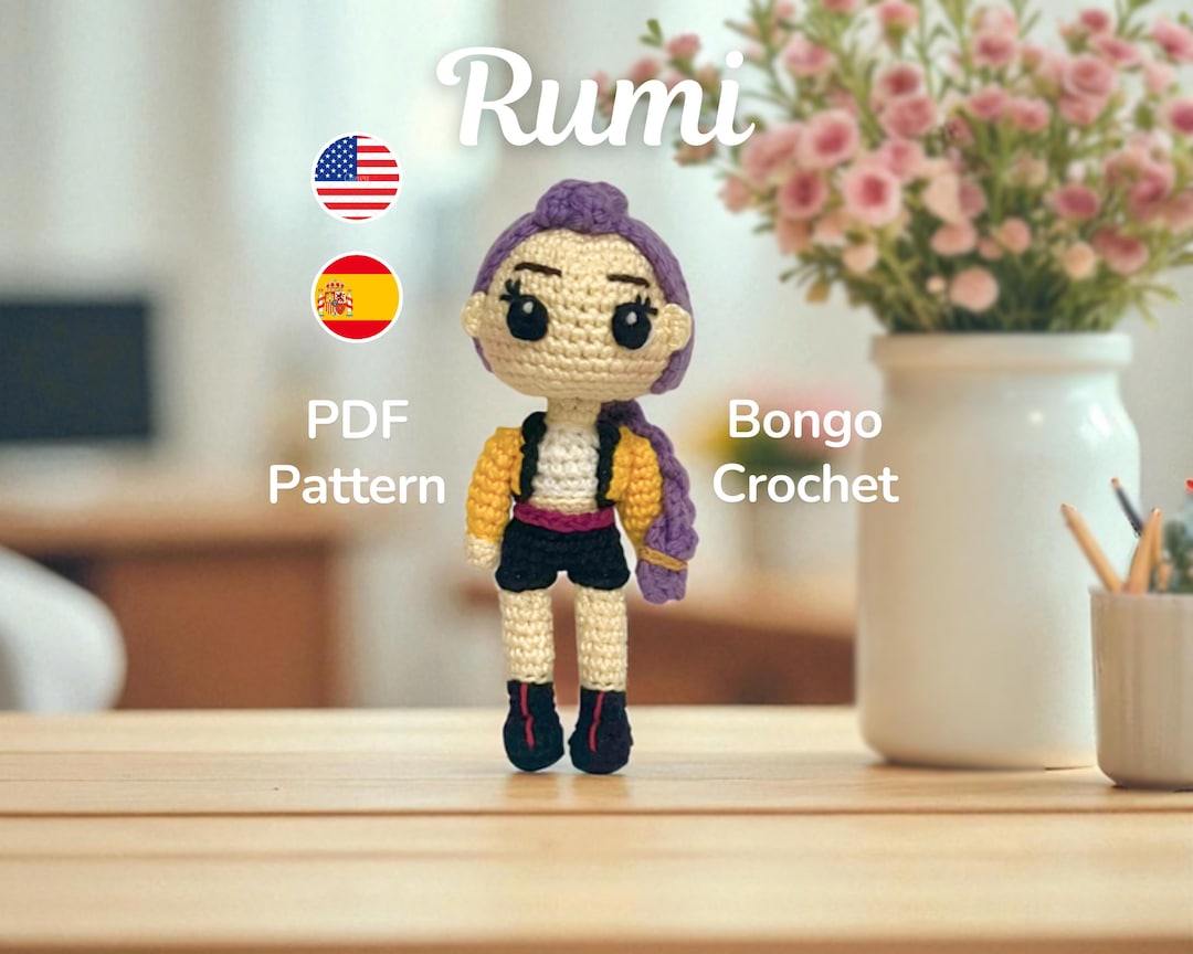 Rumi Huntrix Crochet Amigurumi Pattern – Kpop Demon Hunters PDF ...