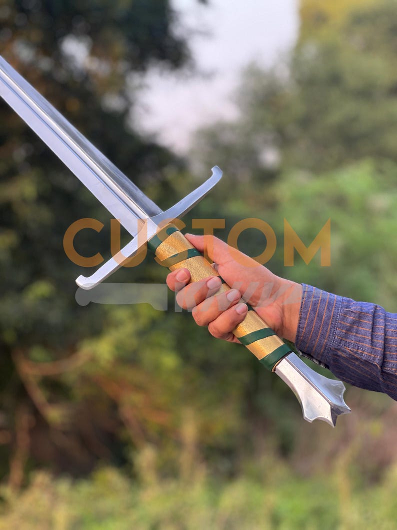 Medieval Sword Carbon Steel Long Sword With Custom Scabbard - Ideal ...