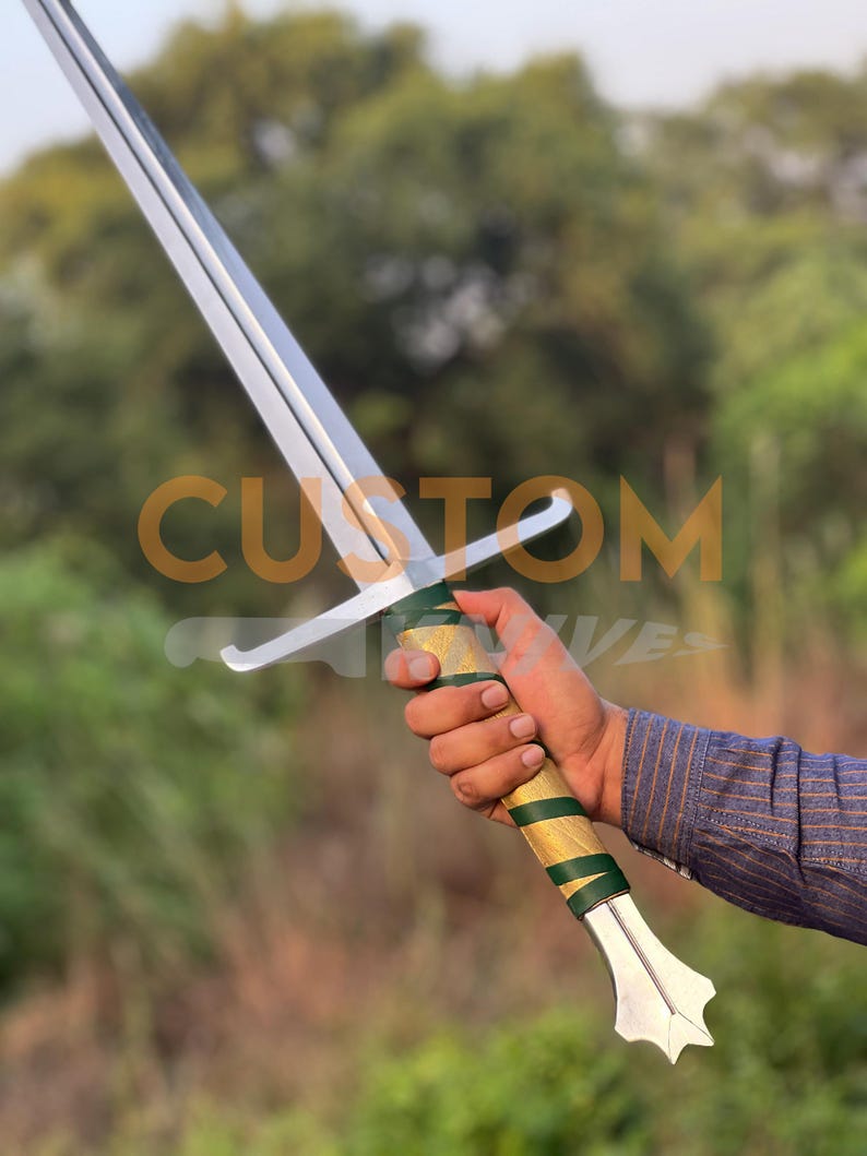Medieval Sword Carbon Steel Long Sword With Custom Scabbard - Ideal ...