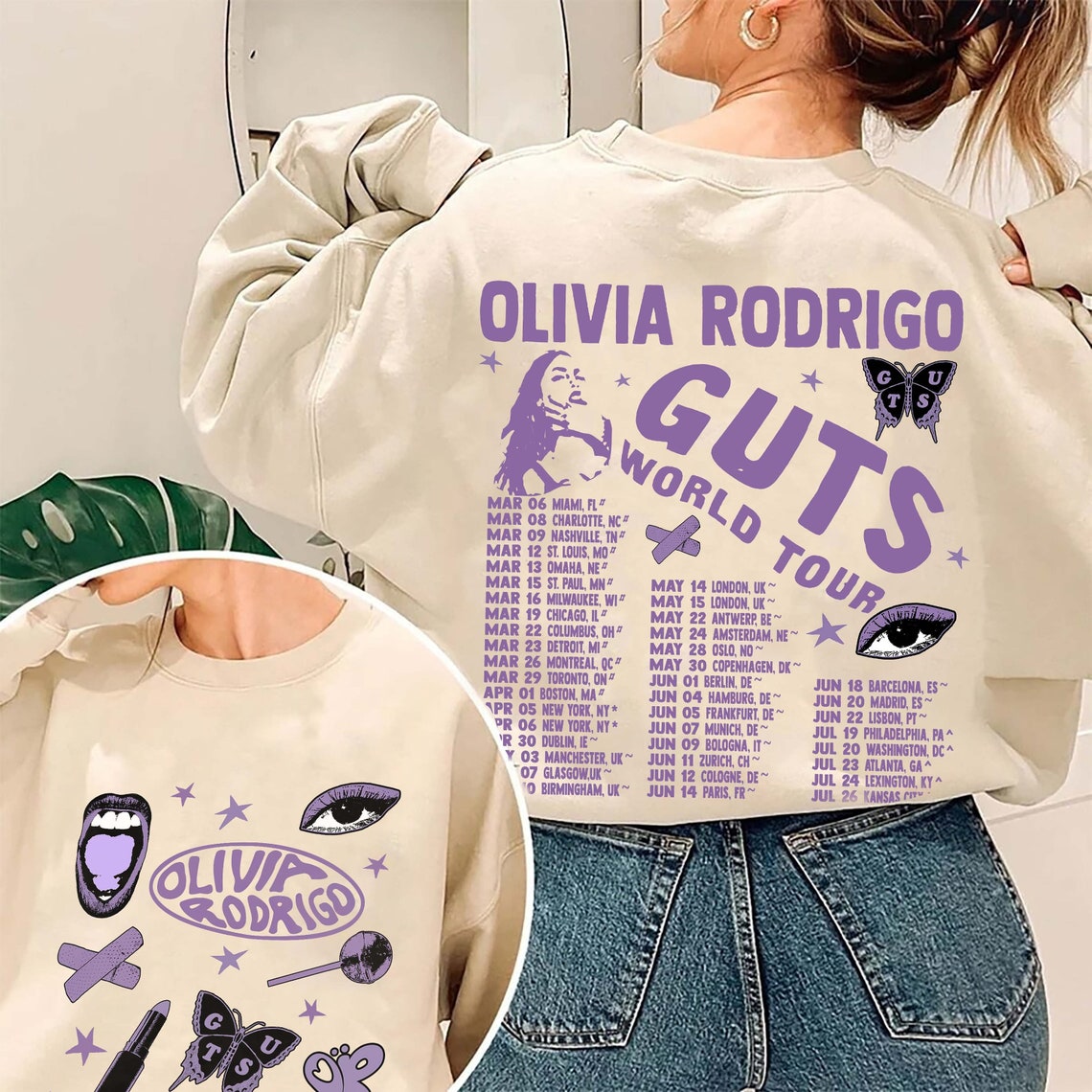 Olivia Guts Png Olivia Rodrigo Guts Merch, Guts Tour 2024 Png, GUTS ...