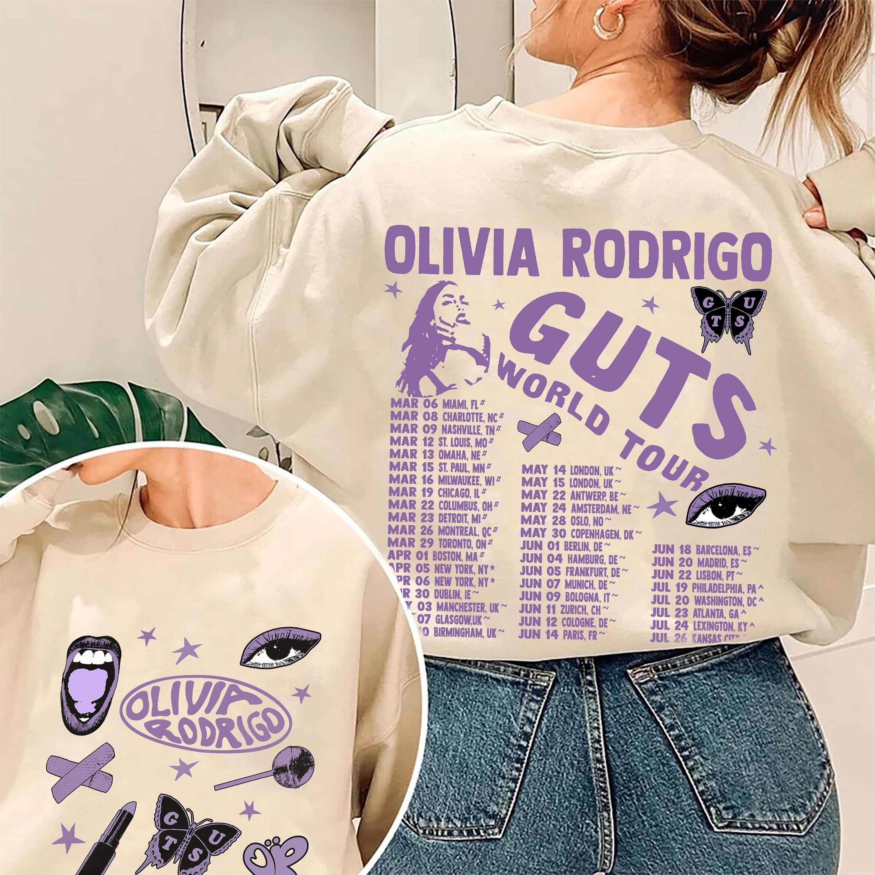 Olivia Guts Png Olivia Rodrigo Guts Merch, Guts Tour 2024 Png, GUTS ...